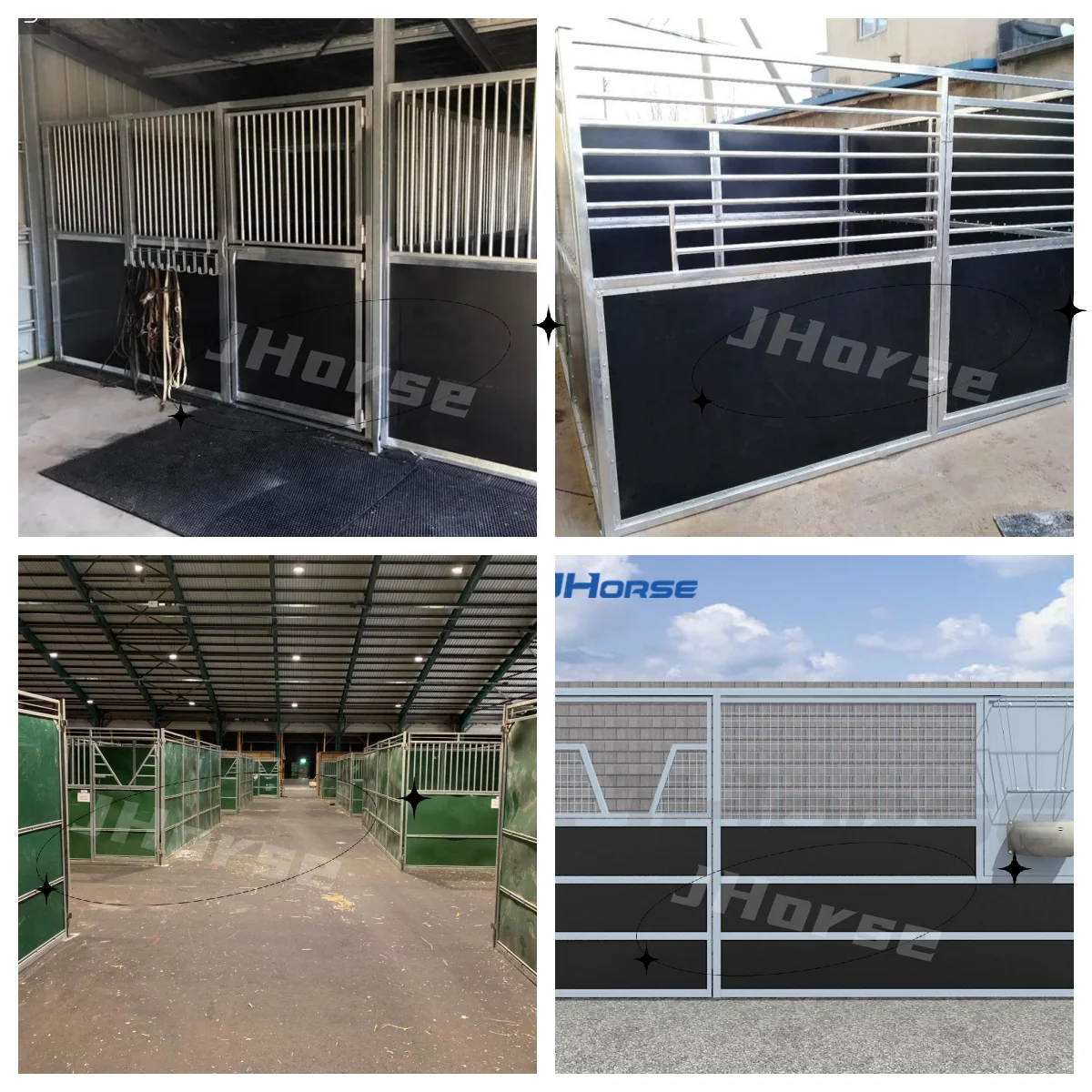 Affordable Customized Portable Horse Stables with Roof