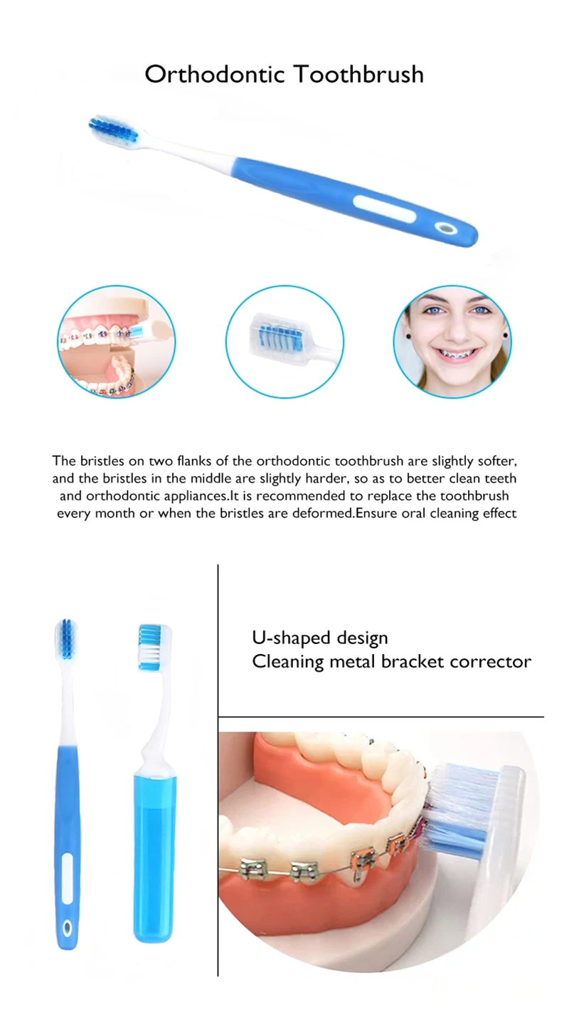 Enfresh Portable Colorized Nylon Mesh Bag Pack 8 Items Orthodontic ...