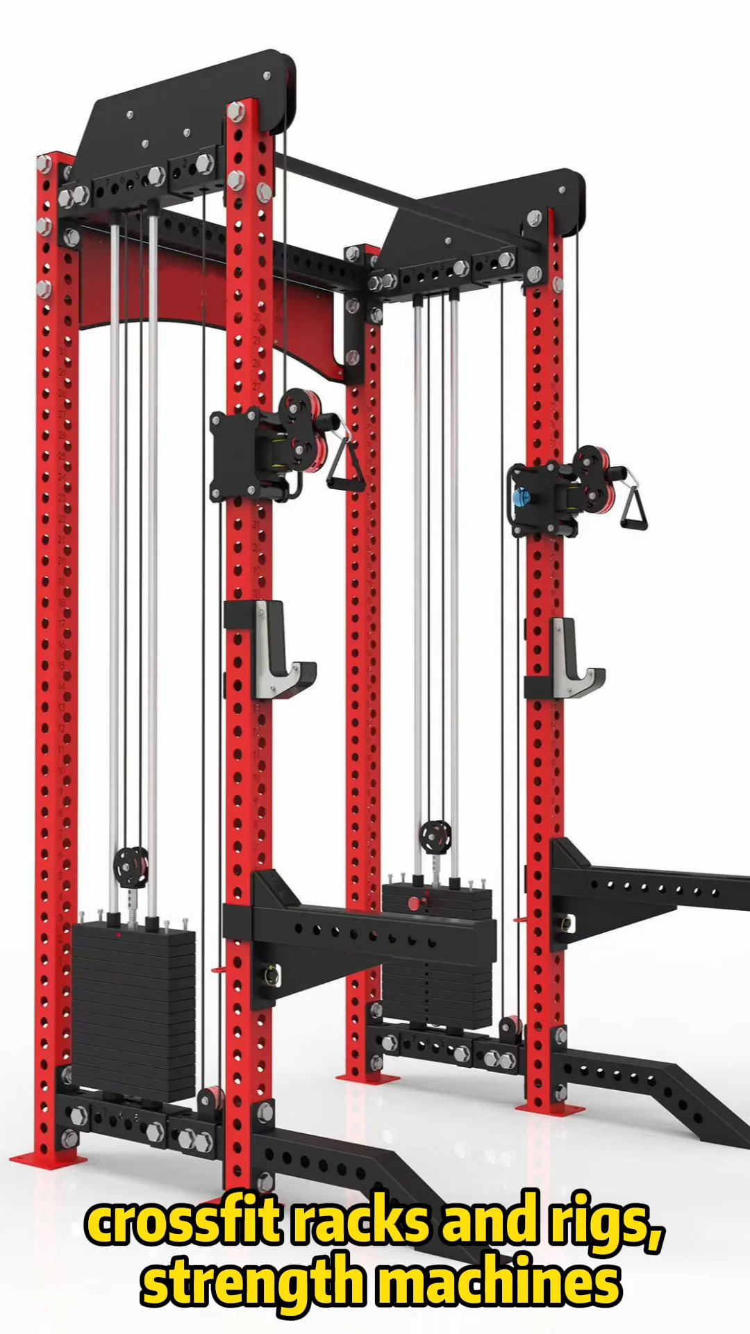 Home Gym Multi Functional Strength Training Wall Mounted Lat Pull Down ...