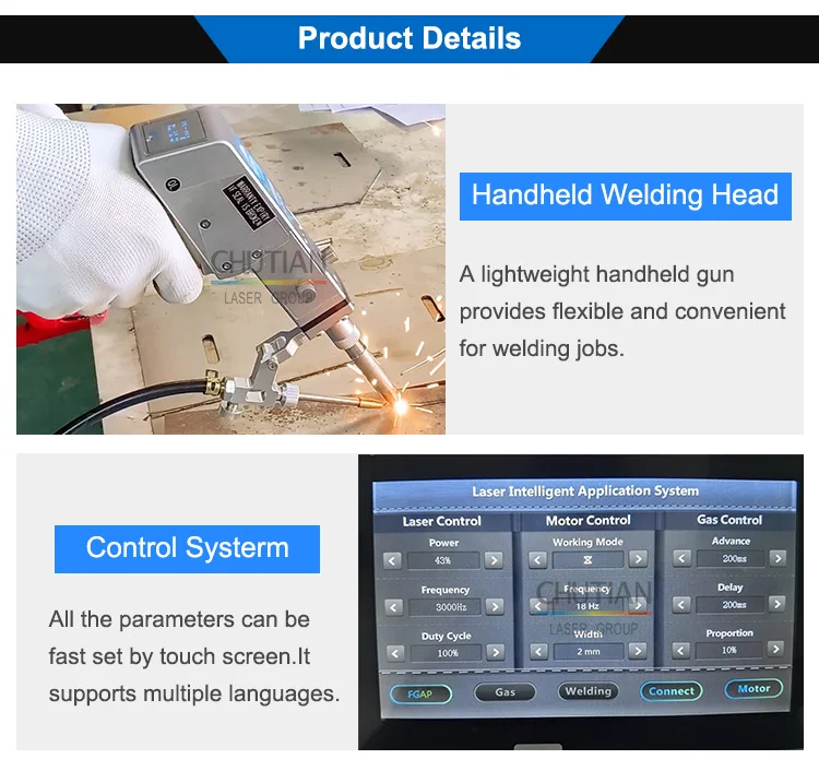 Manual 1000w 1500w 2000w 3000w 3 In 1 Hand Held Fiber Handheld Laser ...