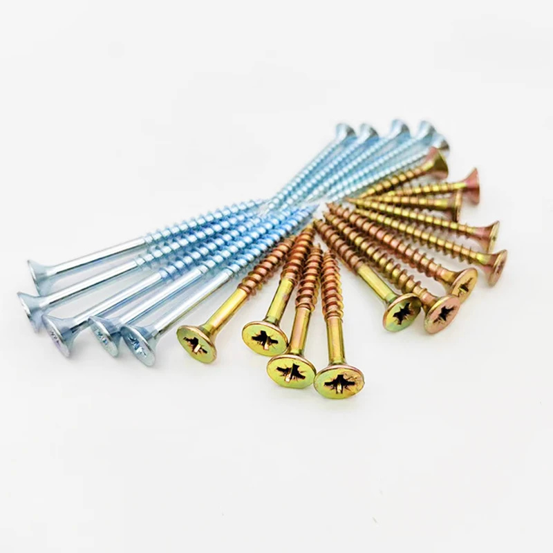 Multi-purpose Unifix Pozi Countersunk Chipboard Yellow Wood Screws ...