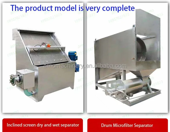 Farm Manure Solid-liquid Separator Inclined Screen Dry And Wet ...