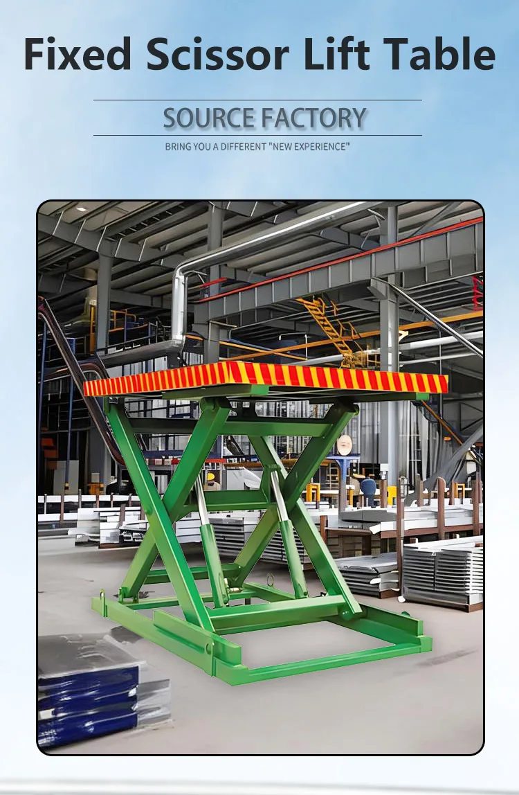 Electric Fixed Freight Warehouses Cargo Garage Goods Elevator Scissors ...