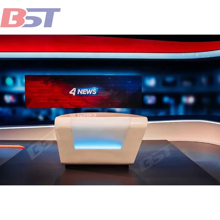 Customized Artificial Stone Broadcast Console Table