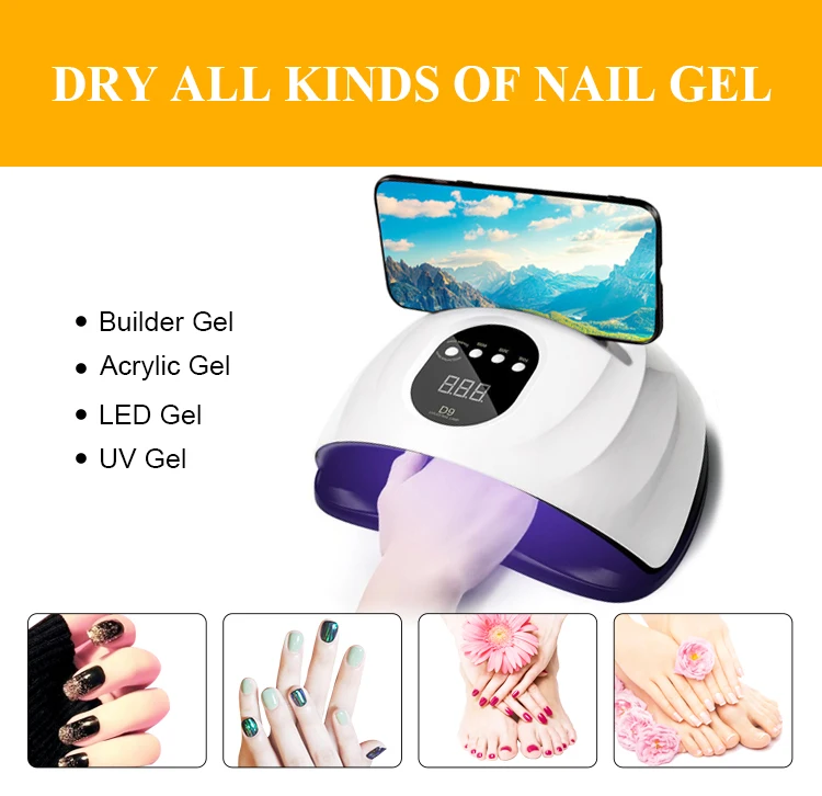 Detachable 57pcs Led Uv Light Lamp Gel Machine Dryer Nail Polish Fast ...