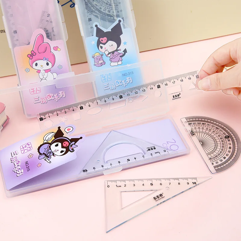 Cartoon Cute Pet Group Series Ruler Set 4-piece Creative Ruler ...