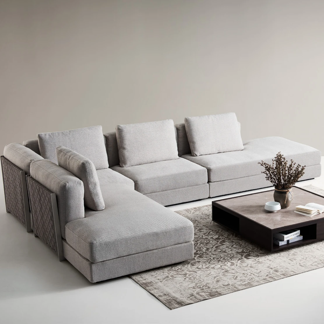 Living Room Sofa L Shape Sofa Modern New Design With Pillow - Buy ...