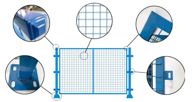 Factory Steel Isolation Fence Isolation Frame Workshop Isolation Net ...