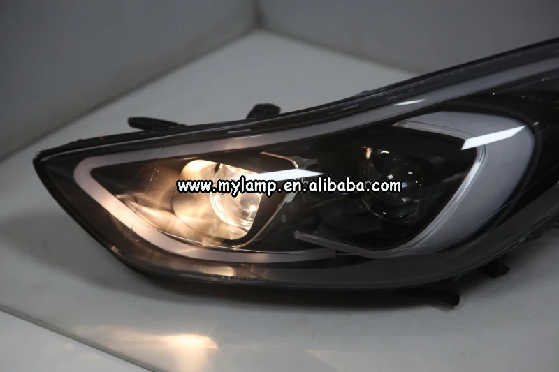 Led Strip Headlight For Hyundai Avante I35 Elantra 2013-2016 Year Front ...