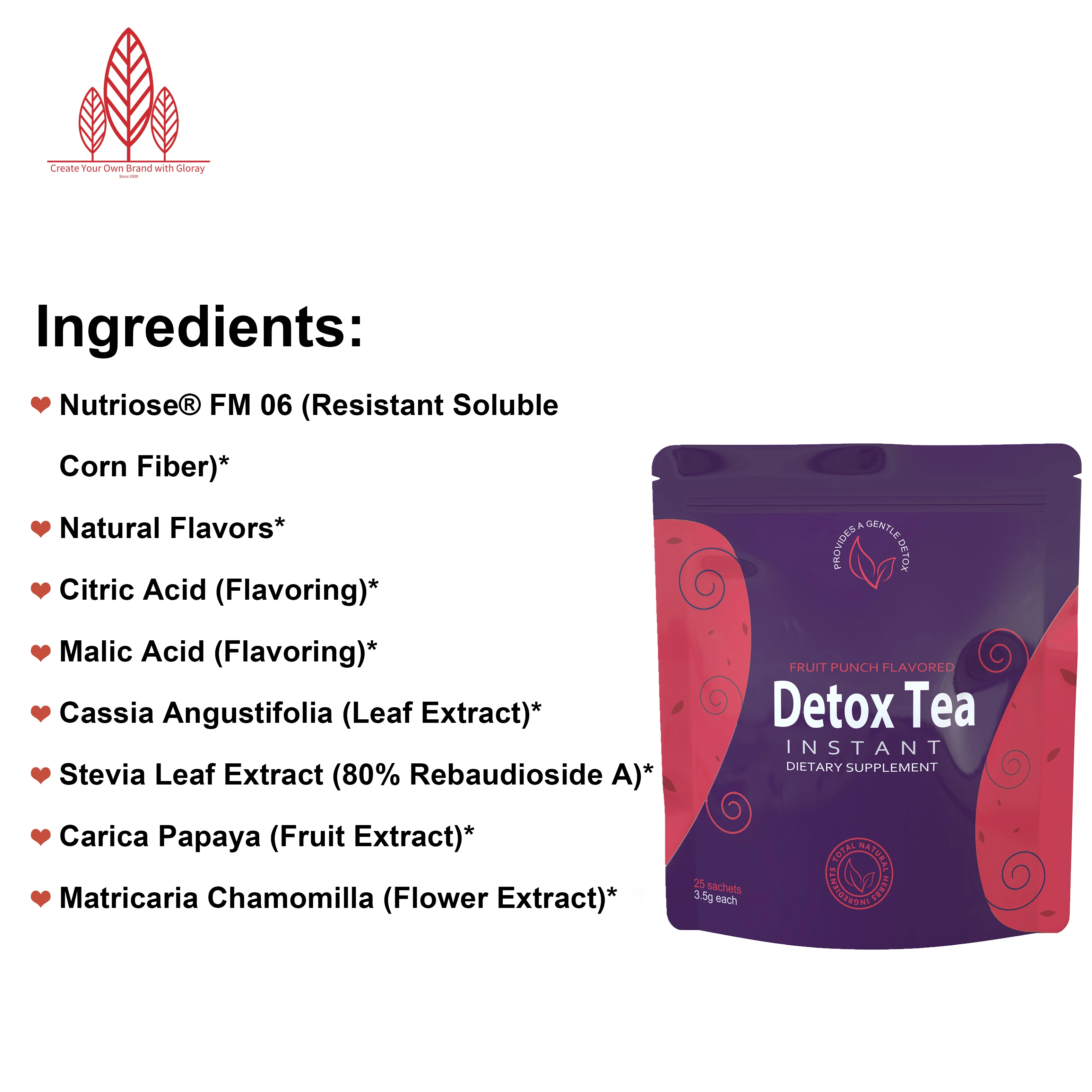 Fruit Punch Instant Iaso Detox Tea Refreshing Fruity Flavor Aid Your ...
