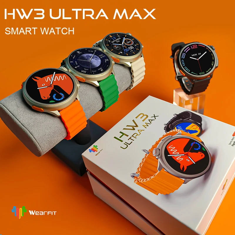 Hw3 Ultra Max Smart Watch Men 2023 New Round Watch Waterproof Watches ...