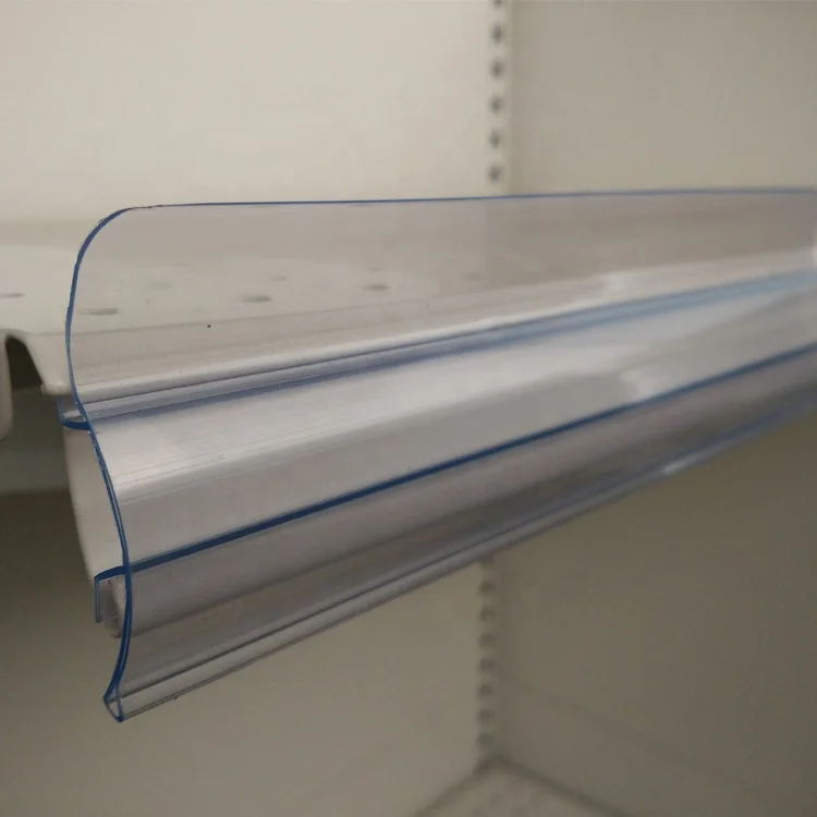 Plastic Data Strip PVC Price Tag Holder for Supermarket Shelves