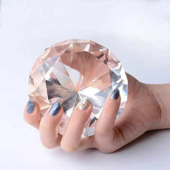 100mm 3.9" Large Crystal Diamond Jewelry Displays Photo Props Sparkling ...