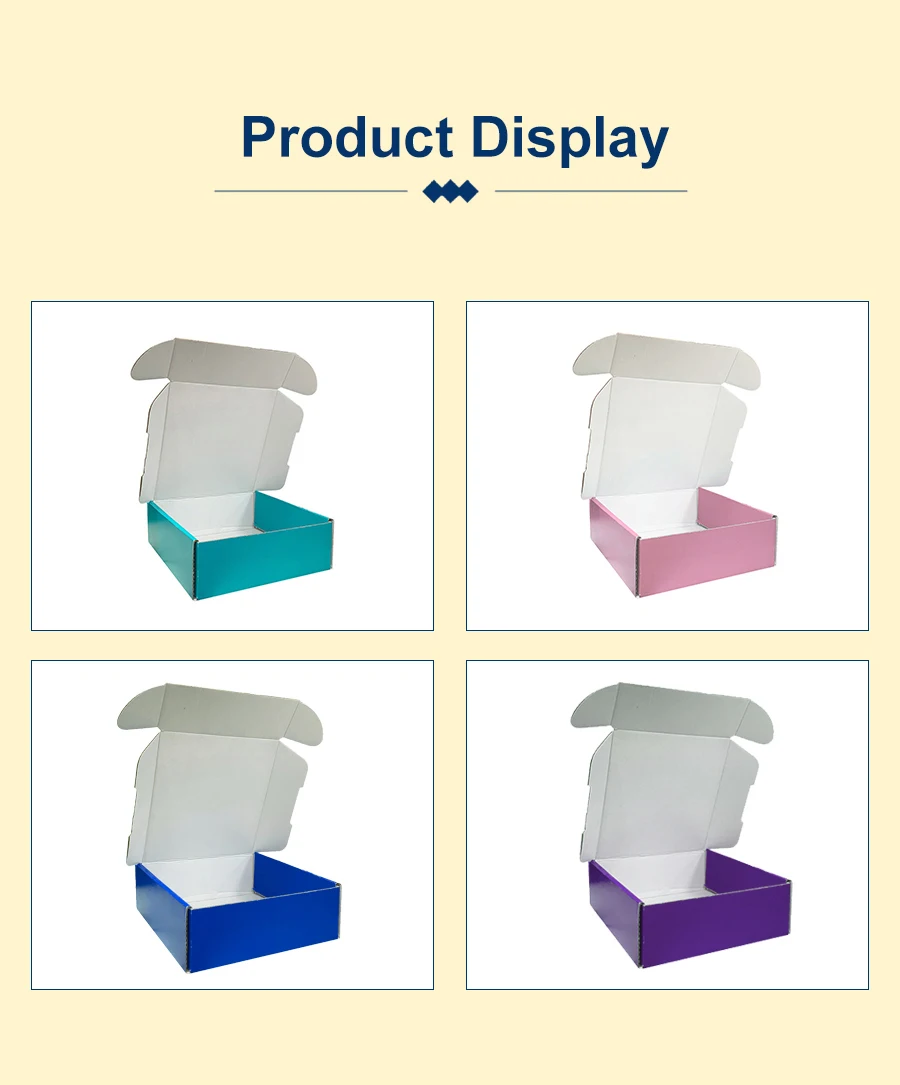 Cajas Personalizadas White Corrugated Cardboard Shipping Kraft Mailer ...