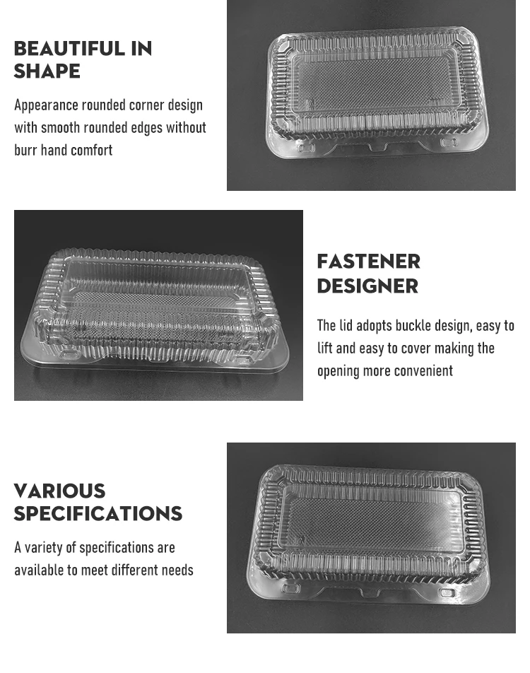 Clear Plastic Food Hinged Container Used for Food Storage| Alibaba.com