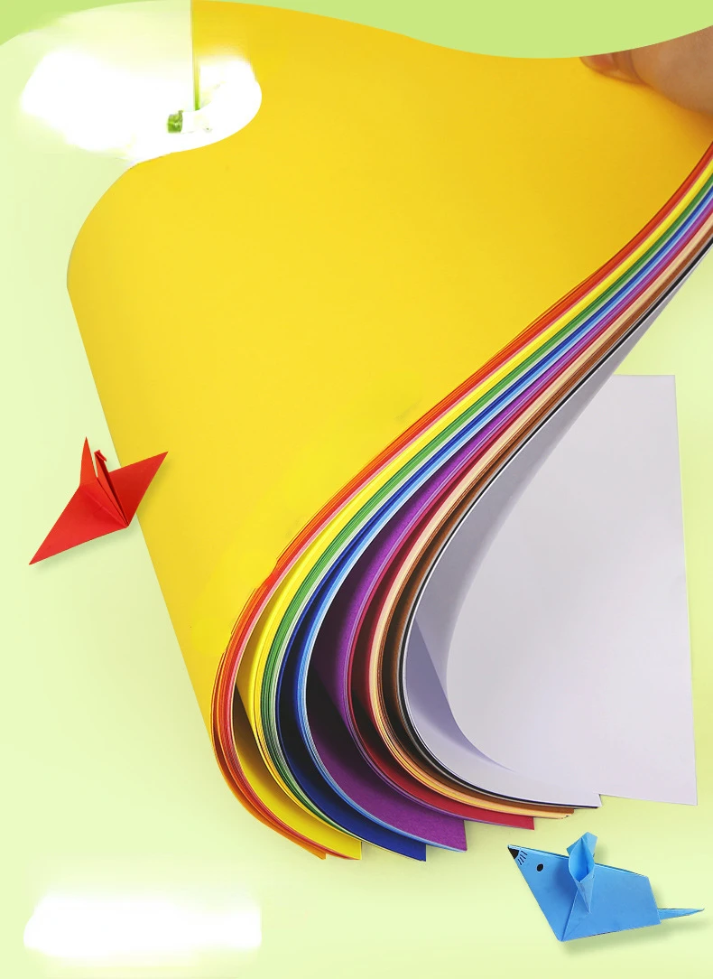 Origami Colored Paper Suit A4 Cardboard Kindergarten Children Primary ...