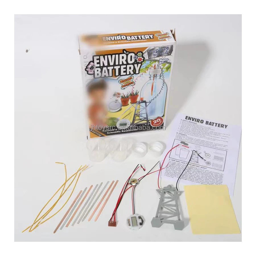 Diy Enviro Battery Model With Generator Zinc Copper Yield Electricity ...