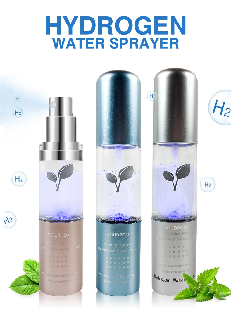 Portable H2 Electrolysis Ionic Nano Hydrogen Water Spray Hydrogen Water ...