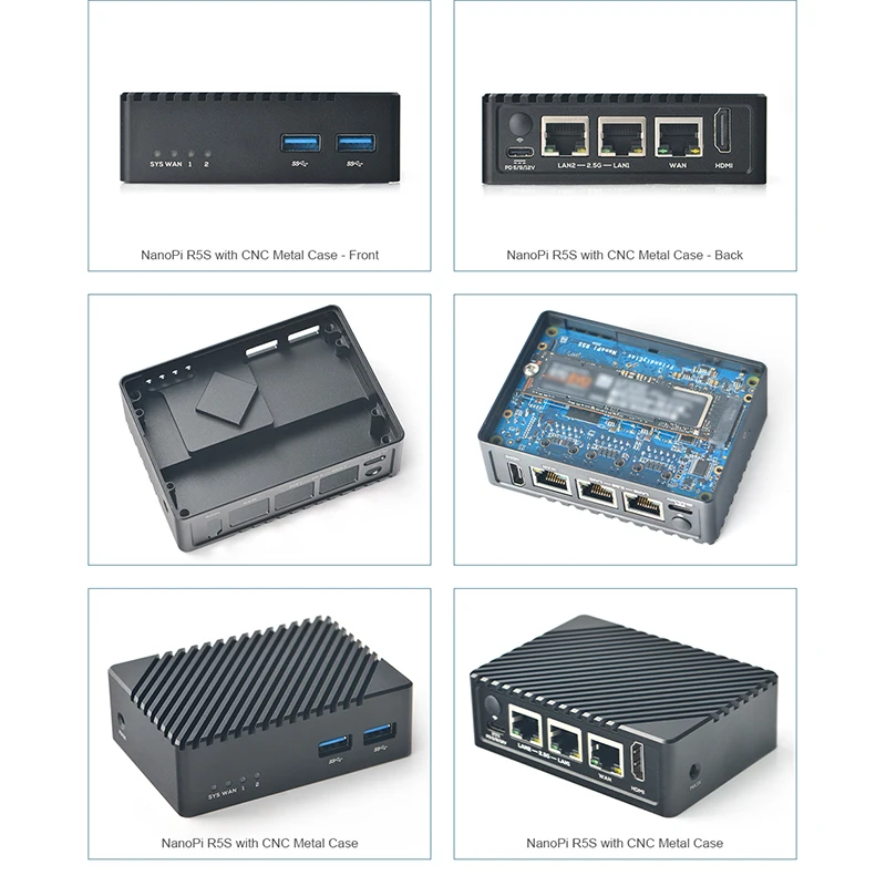 Nanopi R5s Router A55 Rk3568 Development Board Openwrt Hd-mi-compatible ...