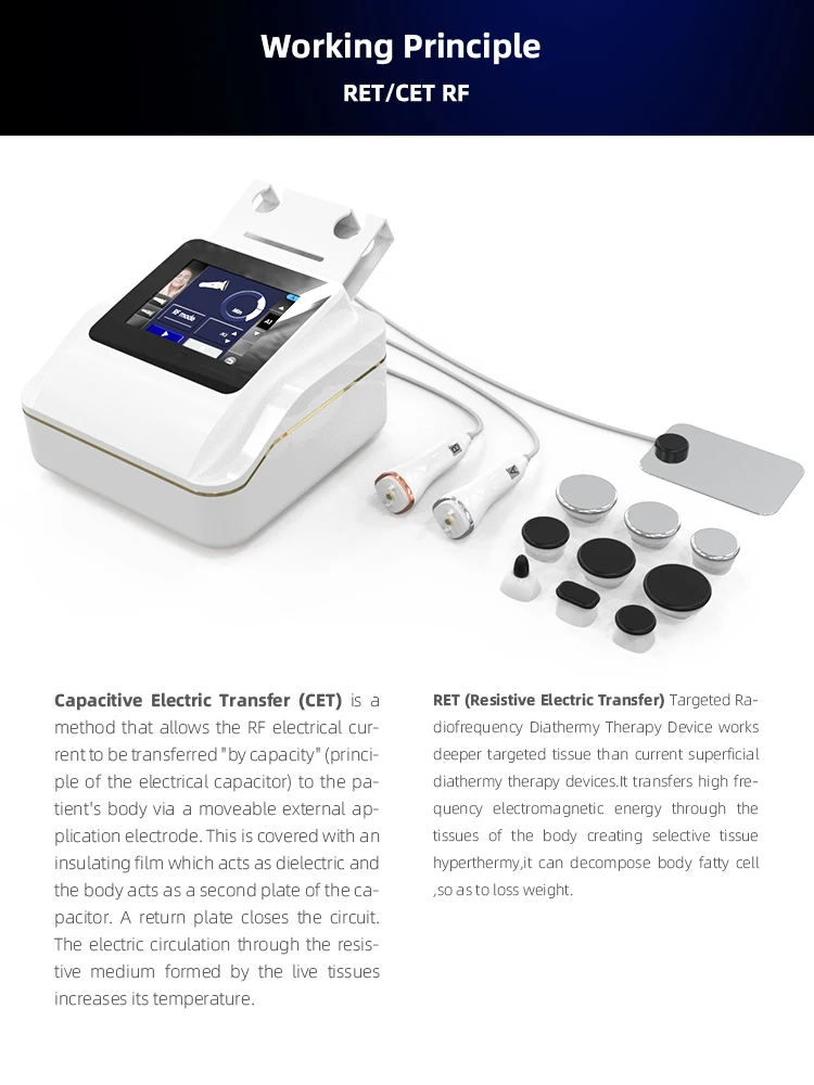 448k Deep Heating Body Care Monopolar Rf Cet Ret Slimming Diathermy ...