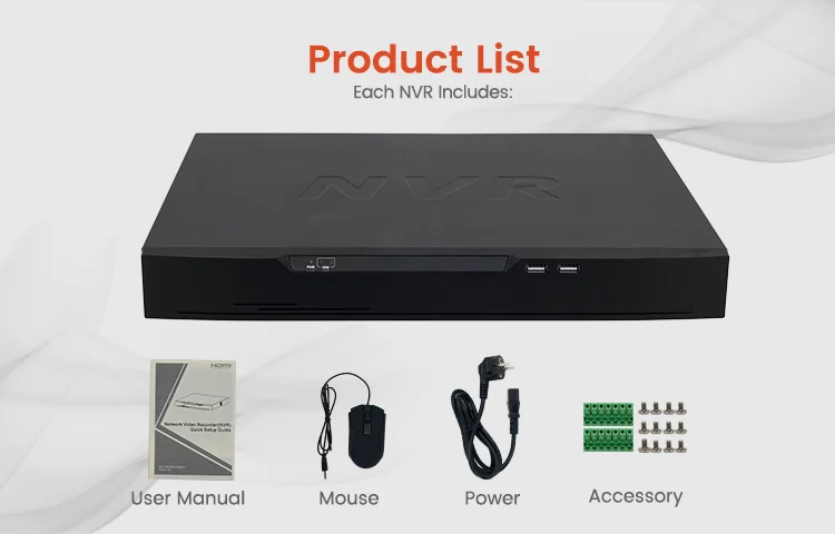 16ch 4k Nvr 2hdd English Version 32ch 16ch 8ch 4ch 4k Nvr 16ch Poe Cctv ...