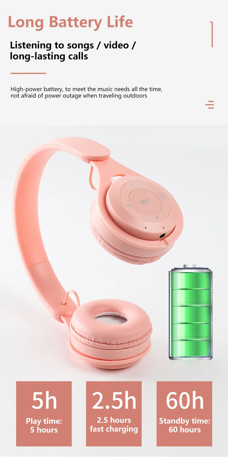 2023 Colorful Bluetooth Running Gaming Headsets with ANC