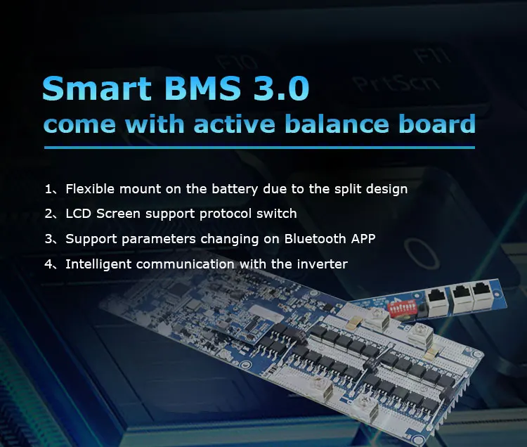 Seplos Smart Bms 3.0 New Version with Active Balance 50A/100A/150A/24V ...