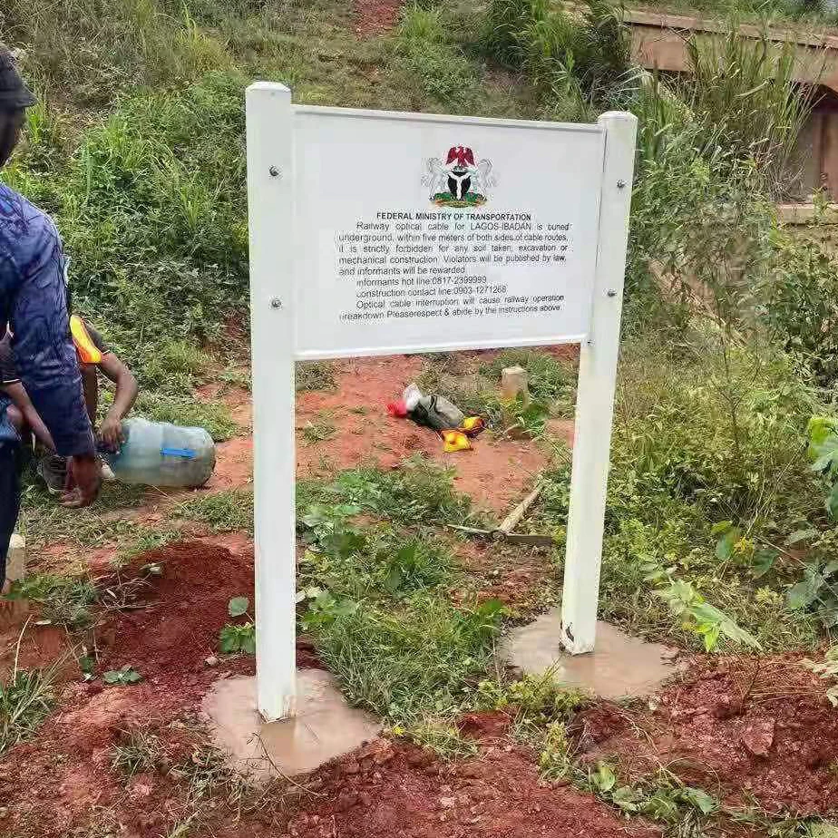 Glass Fiber Reinforced Plastic Frp Grp Sign Pile Frp Warning Sign - Buy ...