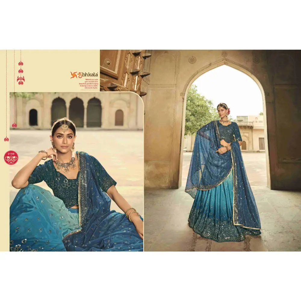 New Exclusive Embroidered Semi Stitched Bridal Lehenga Choli Collection ...