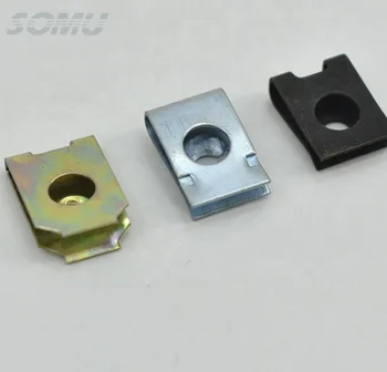 Metal U-type Clips Screw Grommets Gasket Fastener Snaps Retaining Clamp ...