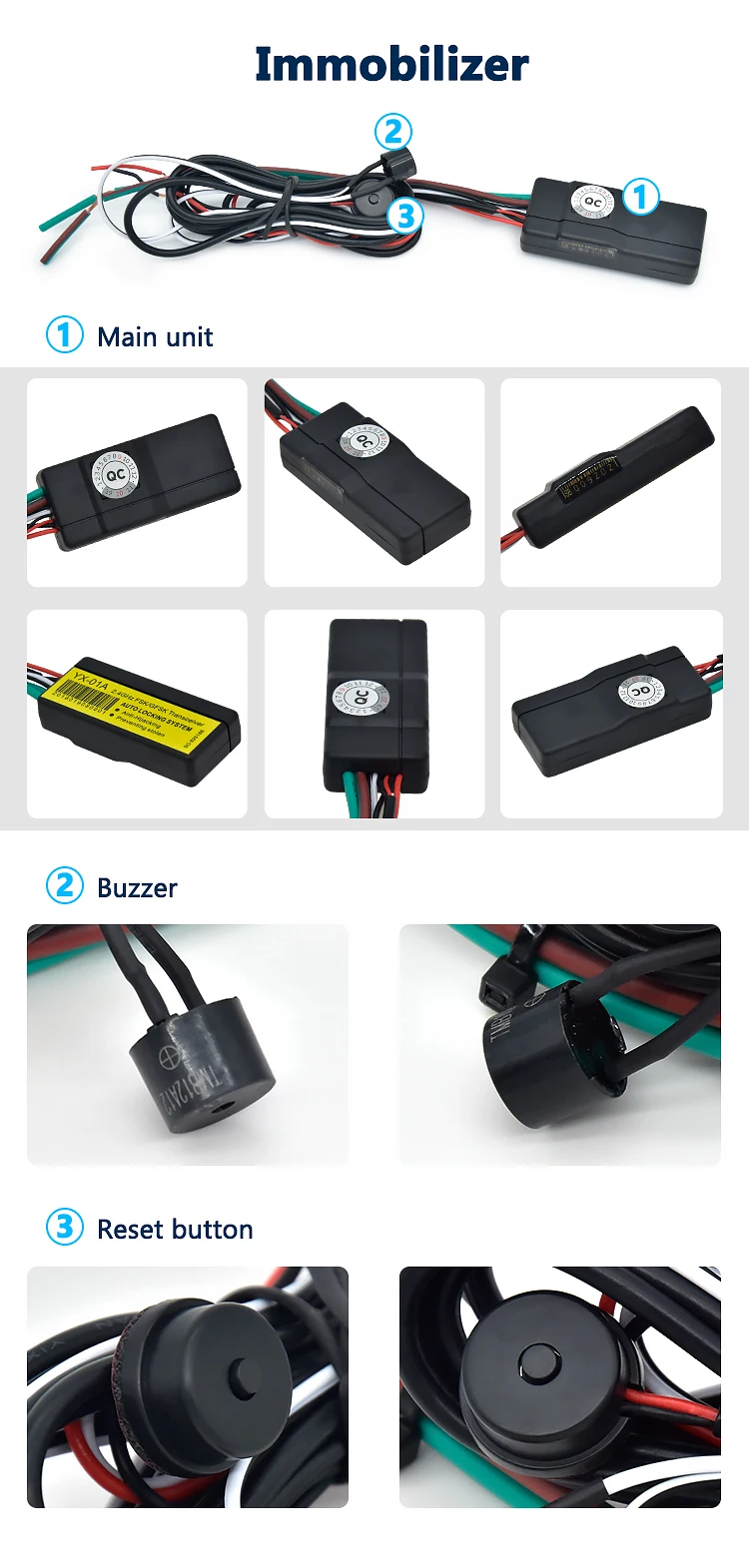 Auto Immobilizer System Anti-hijacking Alarm Immobilizer Security Alarm ...