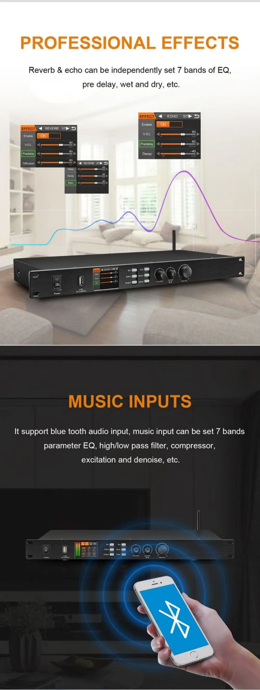 Paulkitson K1800 Professional Audio Processor - Digital Effects