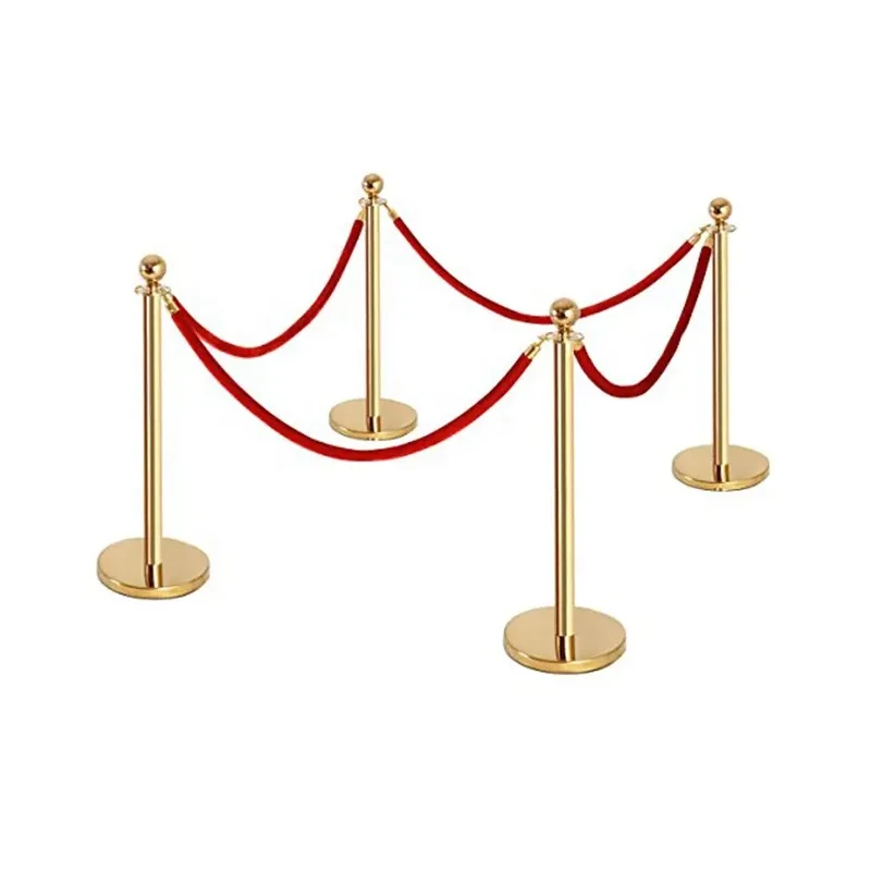 Stanchions Pole Crowd Control Red Carpet Velvet Rope Poles Stands Post ...