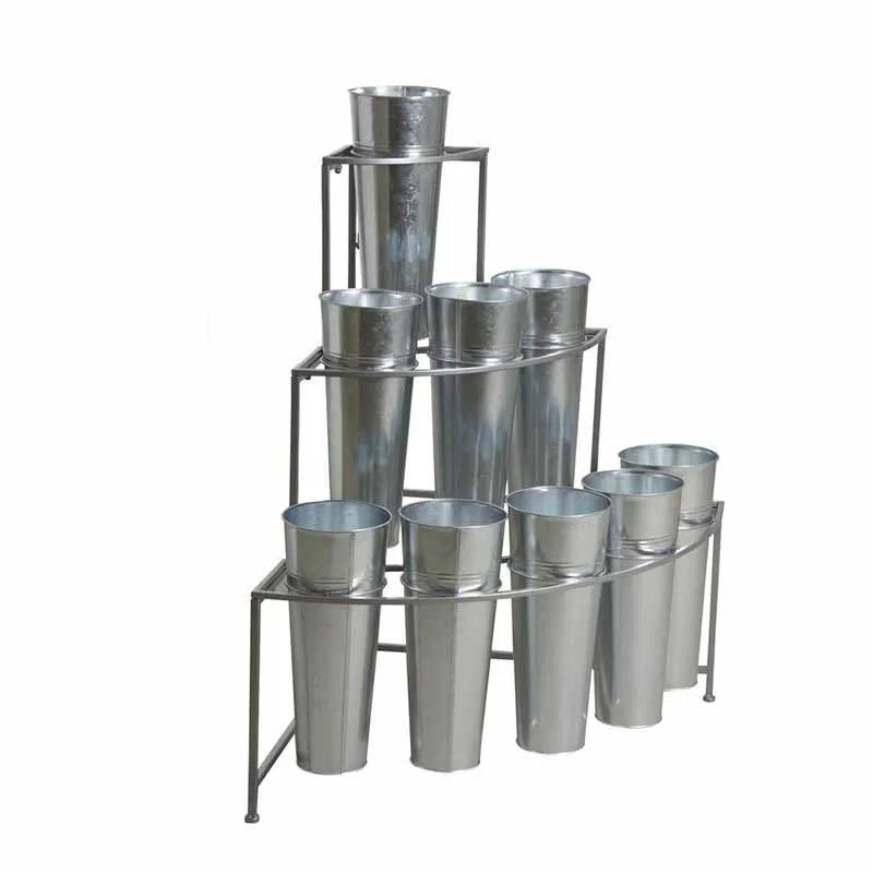 Multi Layered Display Rack Decorative Iron Metal Flower Rack Flower ...