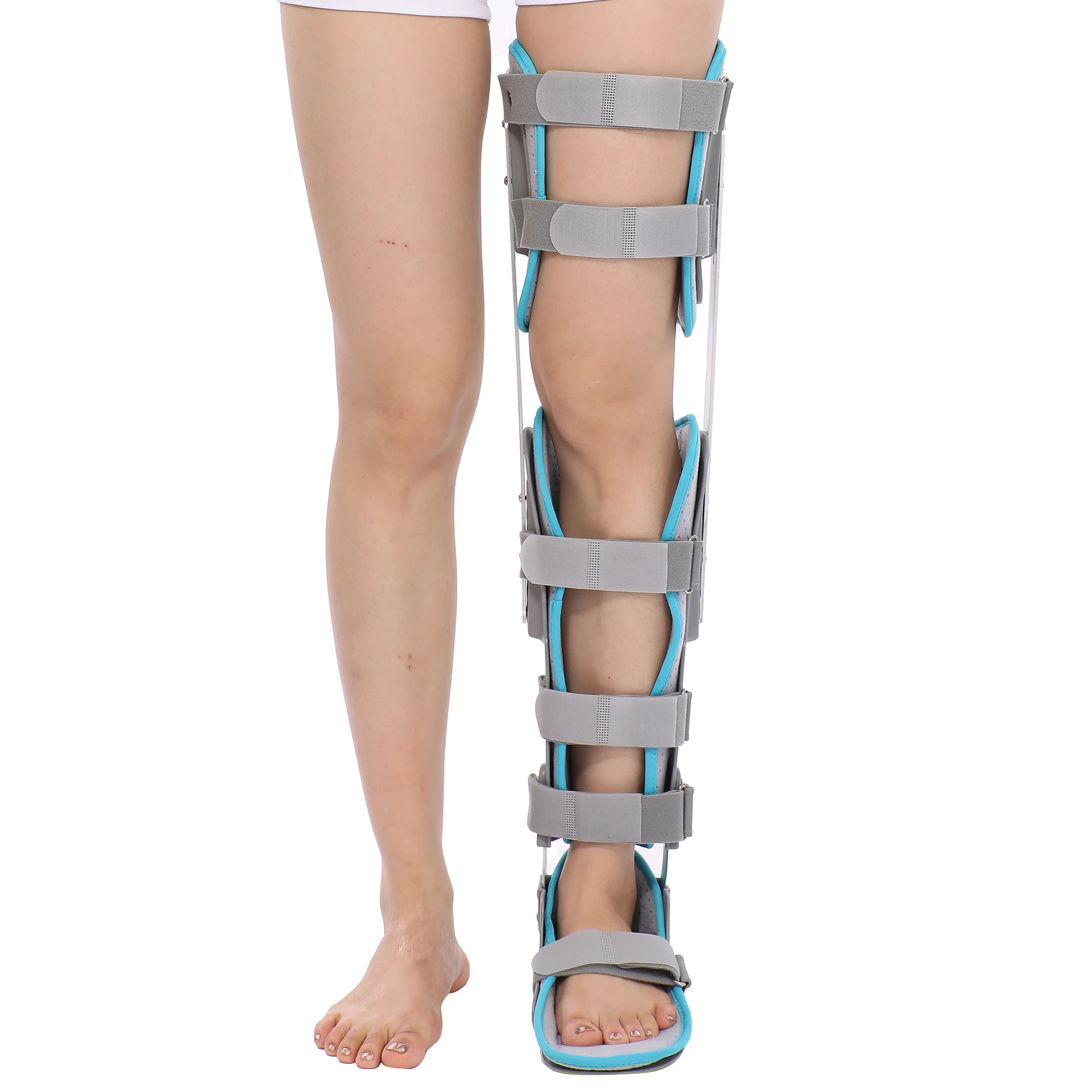 Reinforced Aluminum Orthotics Splint Lower Limb Brace Fixer for Knee ...