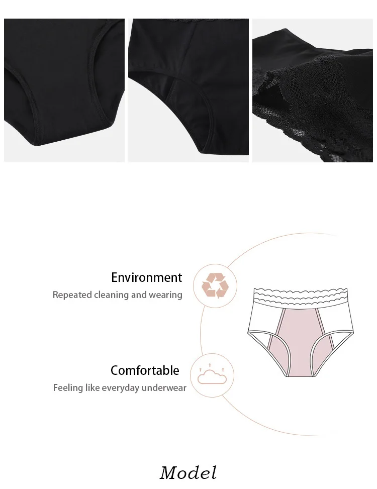Free Samples Menstrual Panties Wholesale Women Period Undergarment ...
