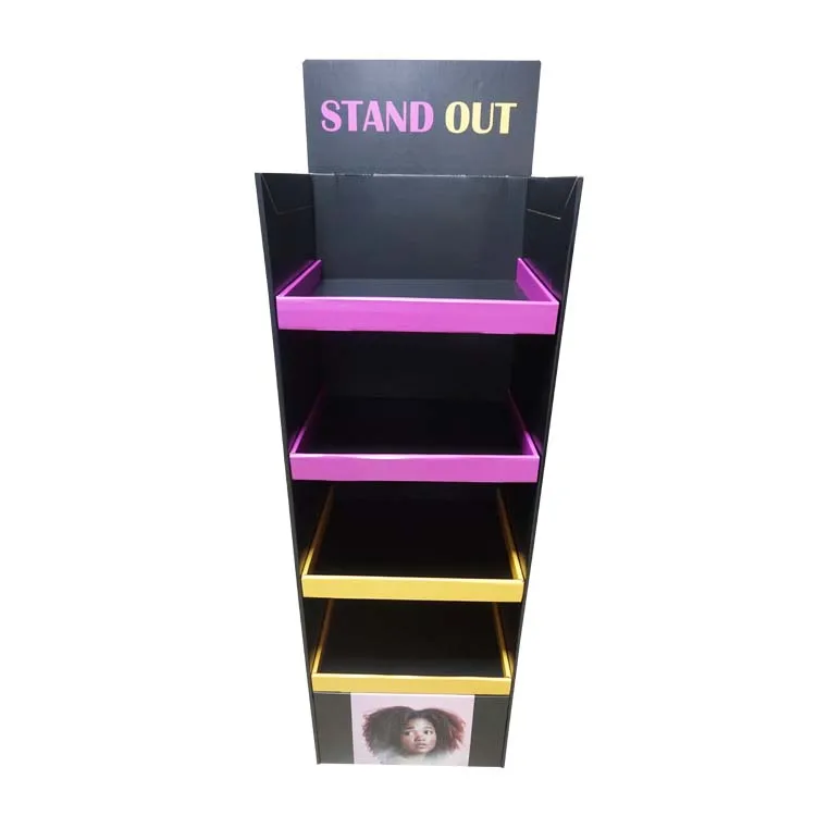 Supermarket Advertising Floor Rack Display Cardboard Carton Product ...