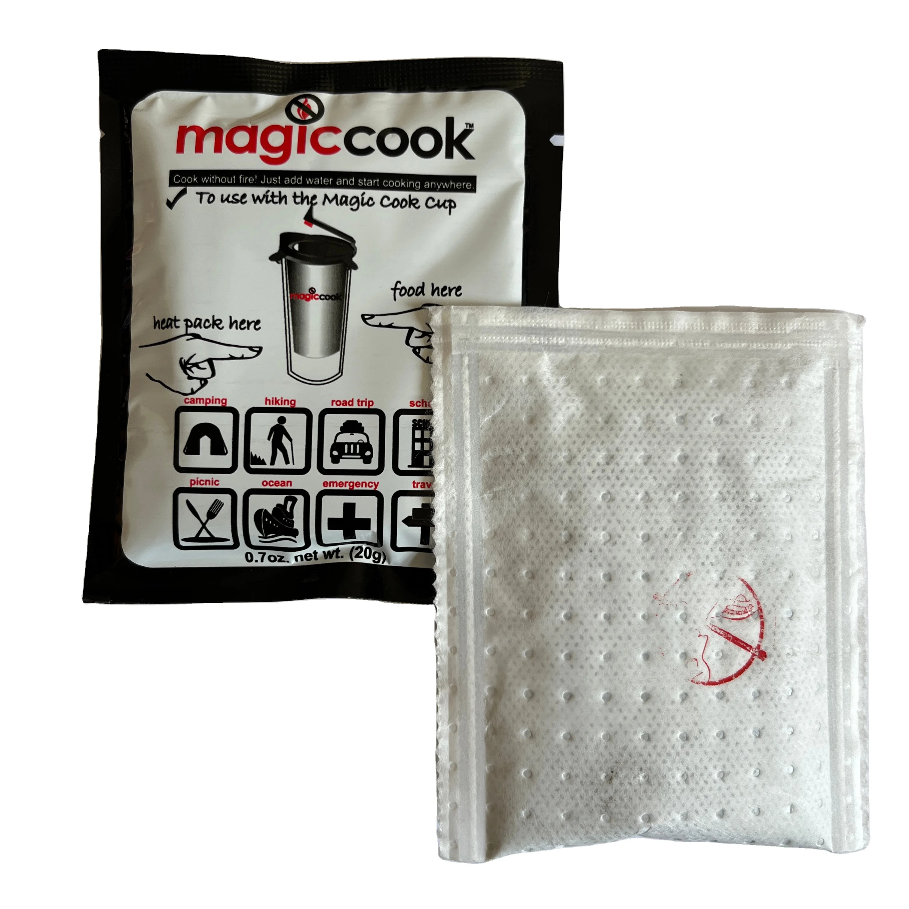 Self Heating pad MRE Flameless Ration Heater Bag heat pack for food ...