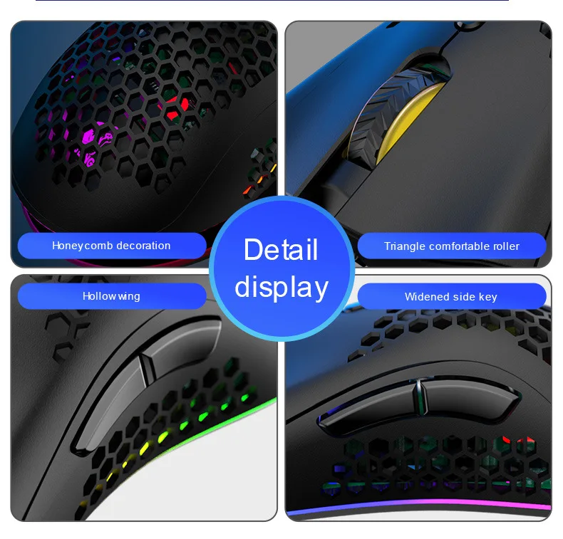 Optical Hollow Mice Gamer 2.4ghz Rgb Wireless Gaming Mouse - Buy Gaming ...