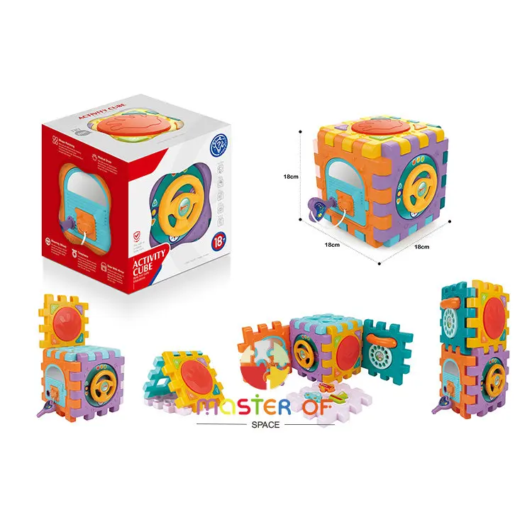 New Style Multifunction Educational Kids Plastic Activity Cube With ...