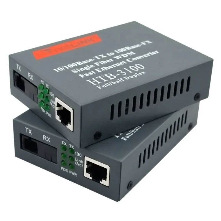 HTB-3100 Fiber Optic Media Converter - 10/100M Ethernet