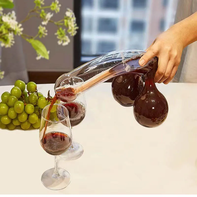 Sexy Decoration Wine Glasses Cocktails Glassware Penis Shaped Cocktail Drinking Glass Cup Bottle