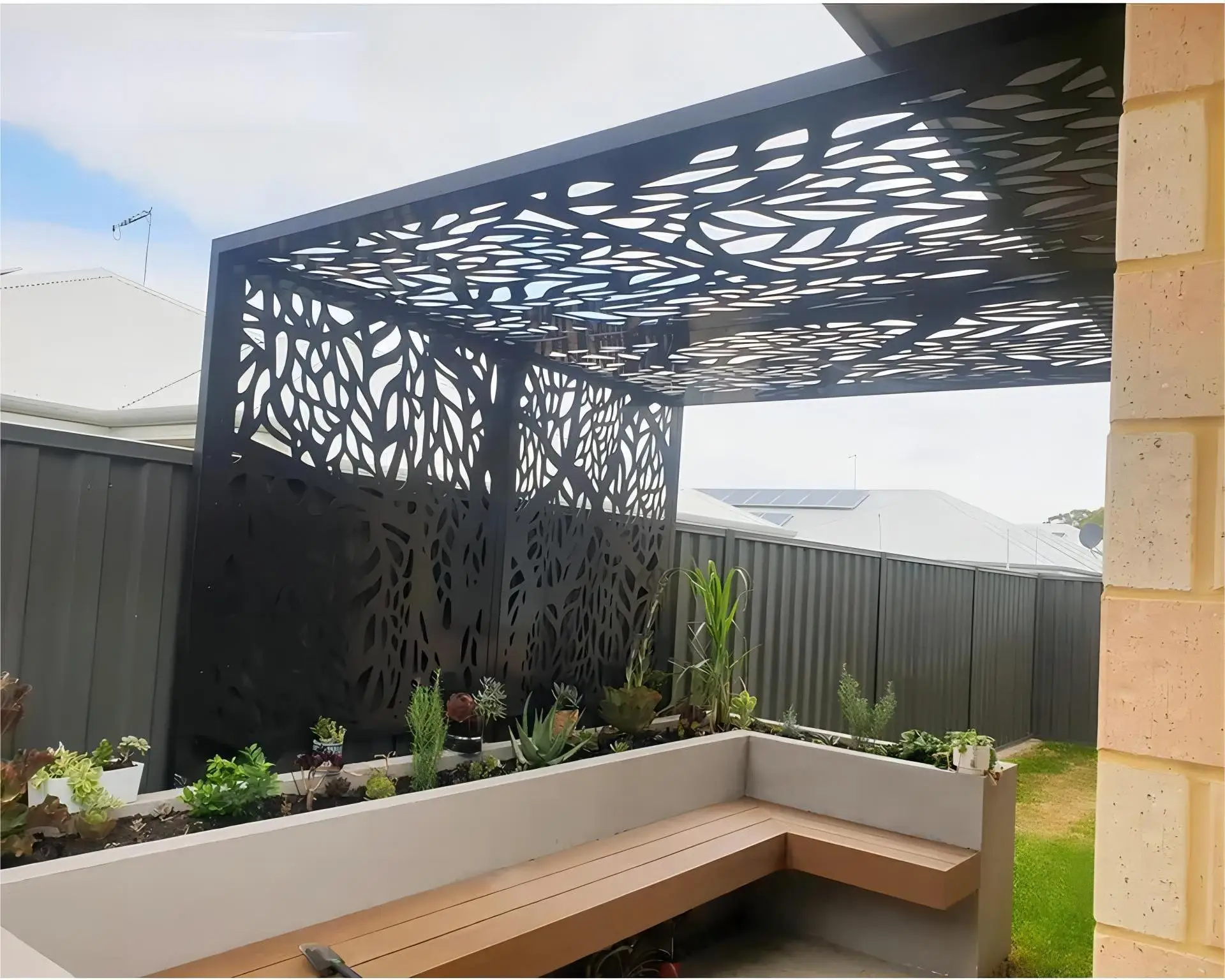 Best Standard CNC Laser Cut Stainless Steel Door Canopy