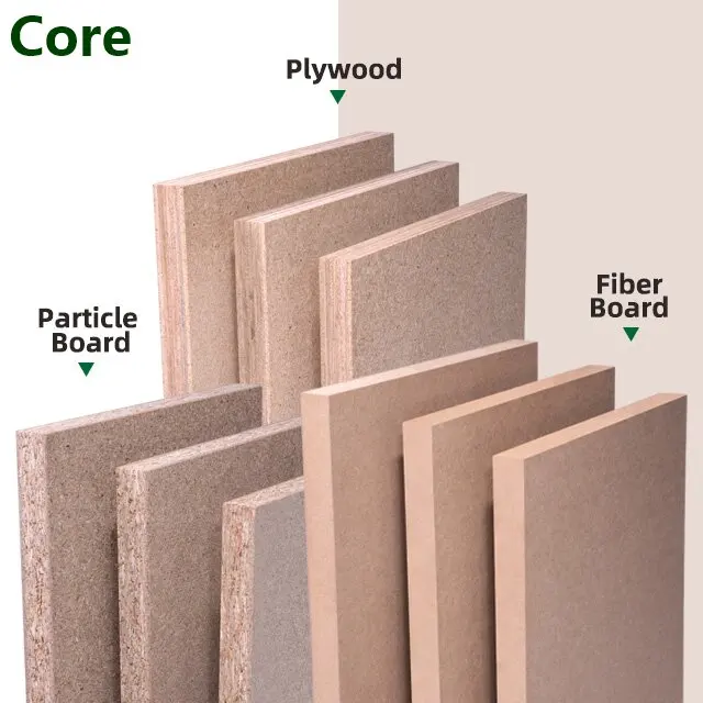 Synchronized Scarred Walnut Textured Melamine Board Faced With Germany ...