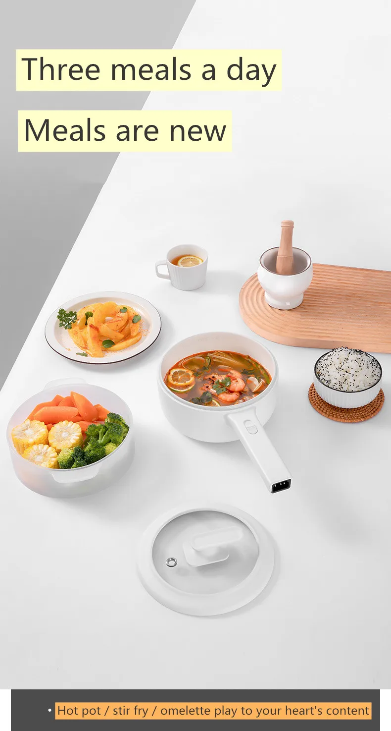 1.5l Electric Cooker Multi-function All-in-one Pot Double Layer ...