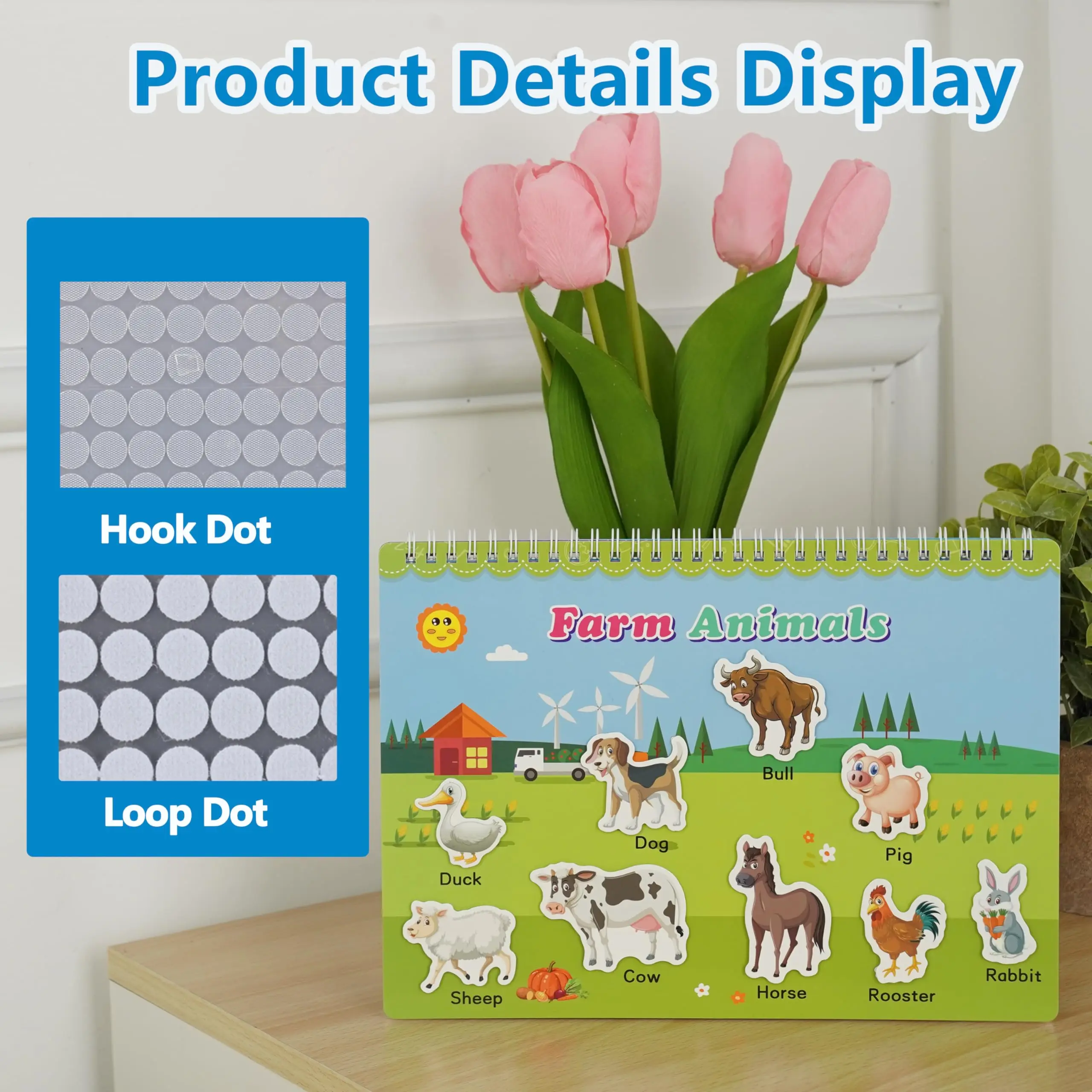Huiyi Educational Learning Autism Preschool Activity Binder Board Toys ...