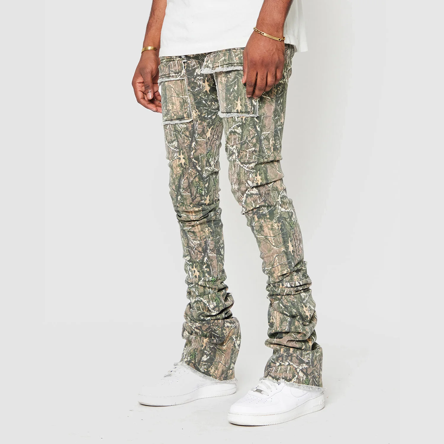 Custom Designers Men Pants - Aeedenim FOREST CARGO INSEAM