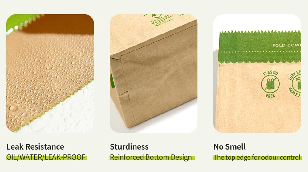 Custom Printed Compostable Food Waste Packaging Biodegradable ...