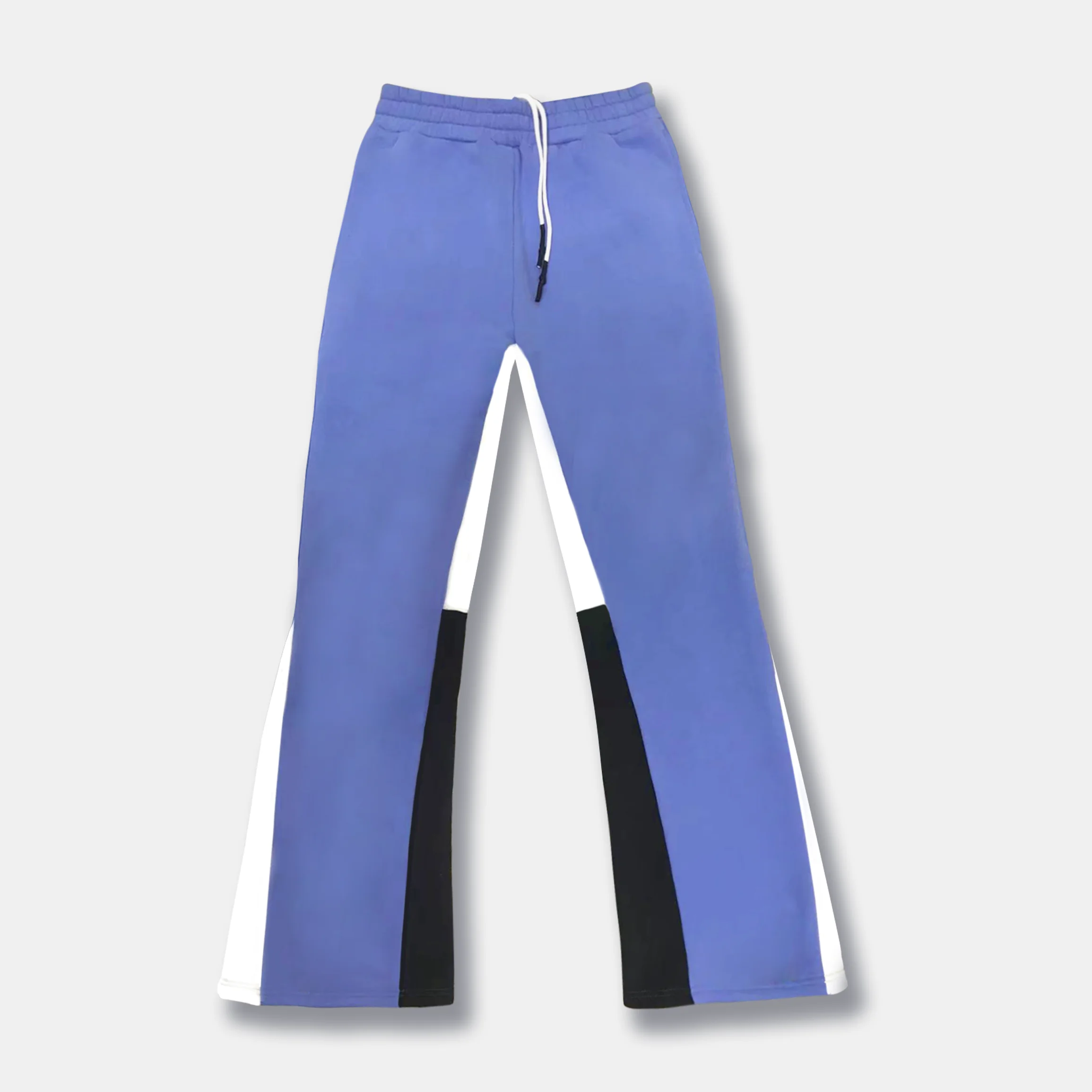 Fl330 Custom Men Loose Stacked Splash Paint Track Baggy Flare Sweat ...