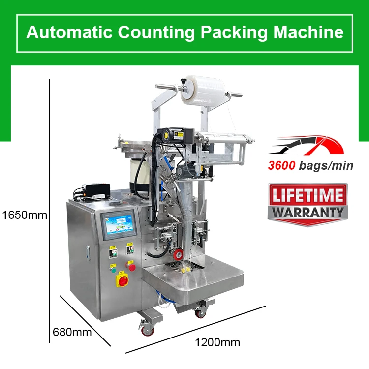 High Speed Automatic Counting Soft Candy Bag Filling Machine